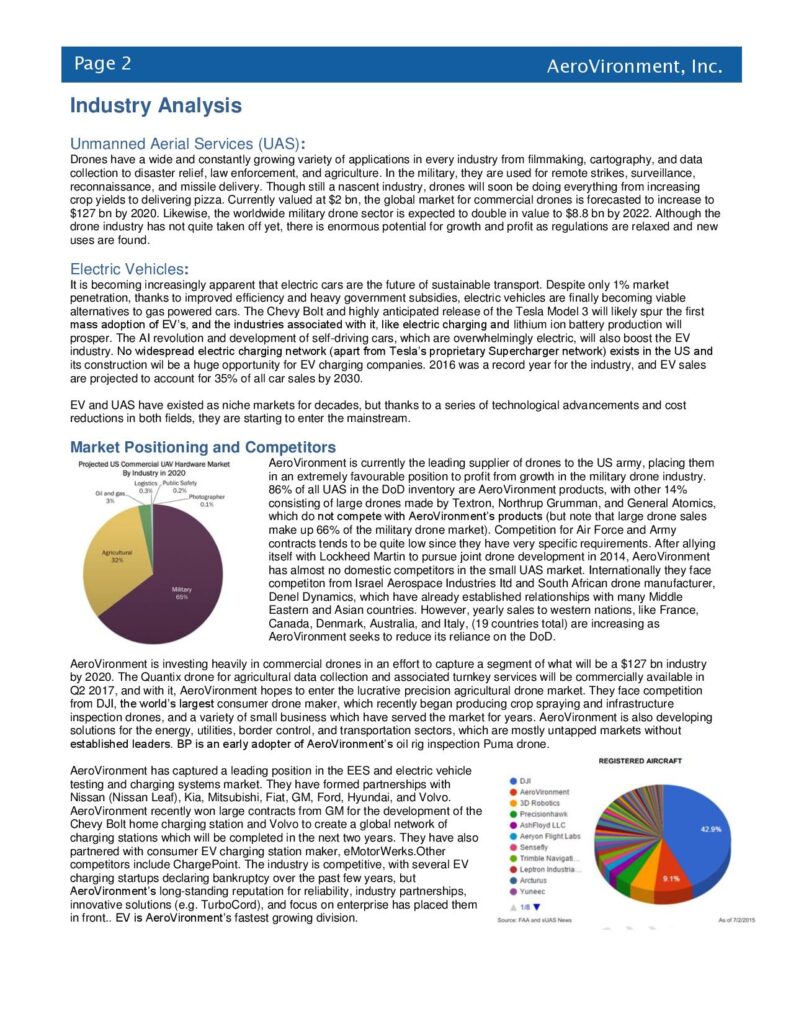 Sample YIS Stock Pitch Report Young Investors Society