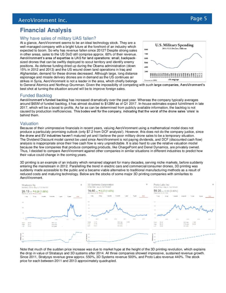 Sample YIS Stock Pitch Report Young Investors Society